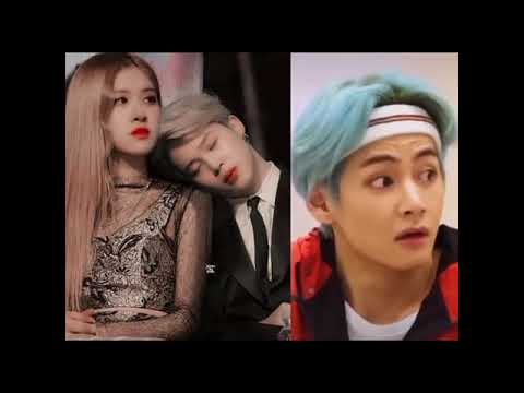 Jimin and Rose โค๏ธ so cute beautiful ๐ฅฐ๐ฅฐ love ๐๐๐ #jimin #rose #blackpink #BTS #short