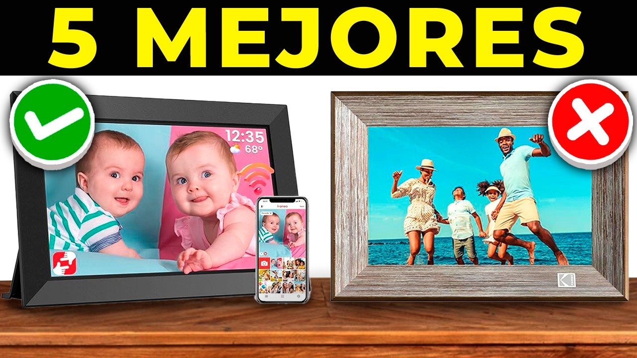 ✅ Los 5 MEJORES MARCOS DIGITALES de Amazon 2025 | Mejores Portaretratos Digitales Calidad Precio