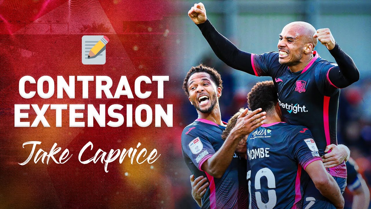 Jake Caprice signs new two year Exeter City contract | Devon Live