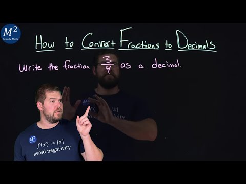 How to Convert Fractions to Decimals | 3/4 | Part 1 of 4 | Minute Math