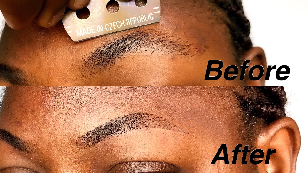 HOW TO SHAPE YOUR EYEBROWS WITH RAZOR