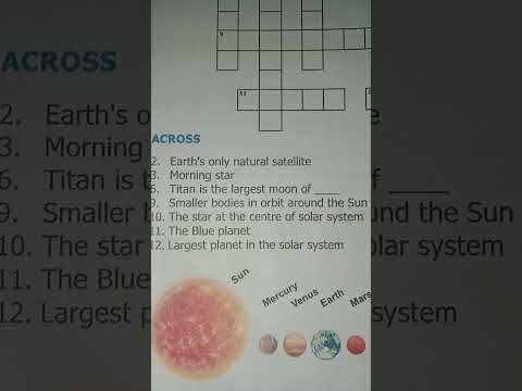 Fill in the crossword puzzle using the clues given below . brain test