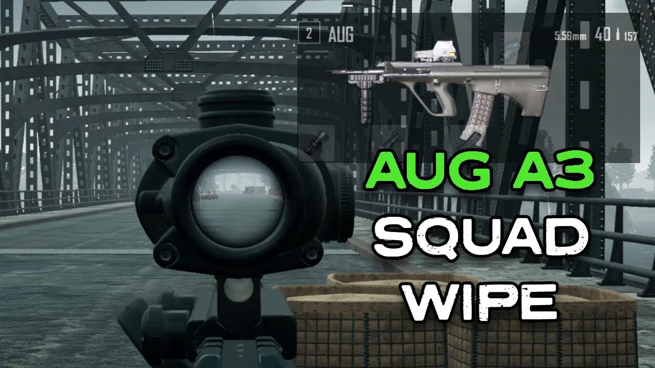 PUBG AUG A3 Squad Wipe (PUBG NEW RIFLE)