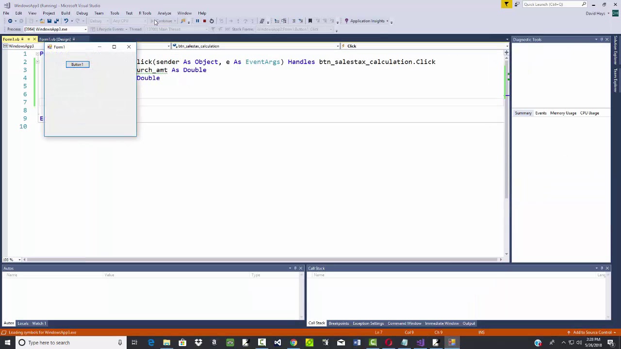 Visual Basic Programming - Declaring and Initializing Variables