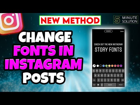 How to change fonts in Instagram Posts 2024
