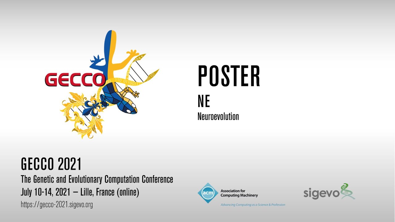 GECCO2021 - pos117 - NE - Evolving Neuronal Plasticity Rules using Cartesian Genetic Programming