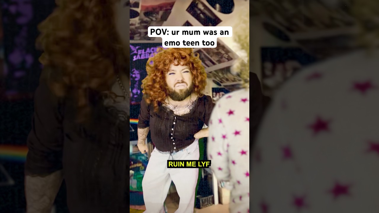 Sorry mum but grandma told me everything… #80s #emo #comedy #y2k #nostalgia #mother #shorts