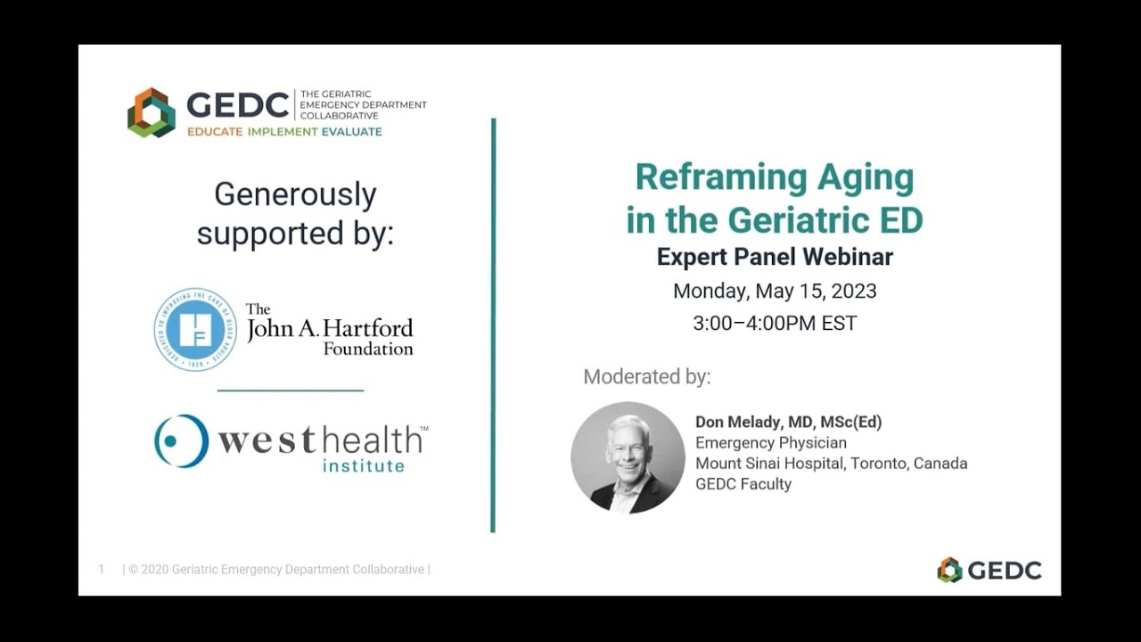 Reframing Aging in the Geriatric ED