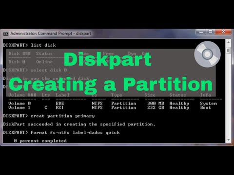 Diskpart Creating a partition