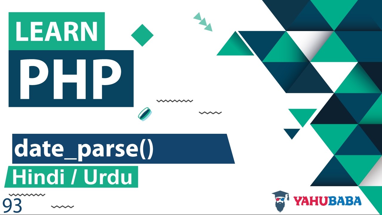 PHP Date_parse Function Tutorial in Hindi / Urdu