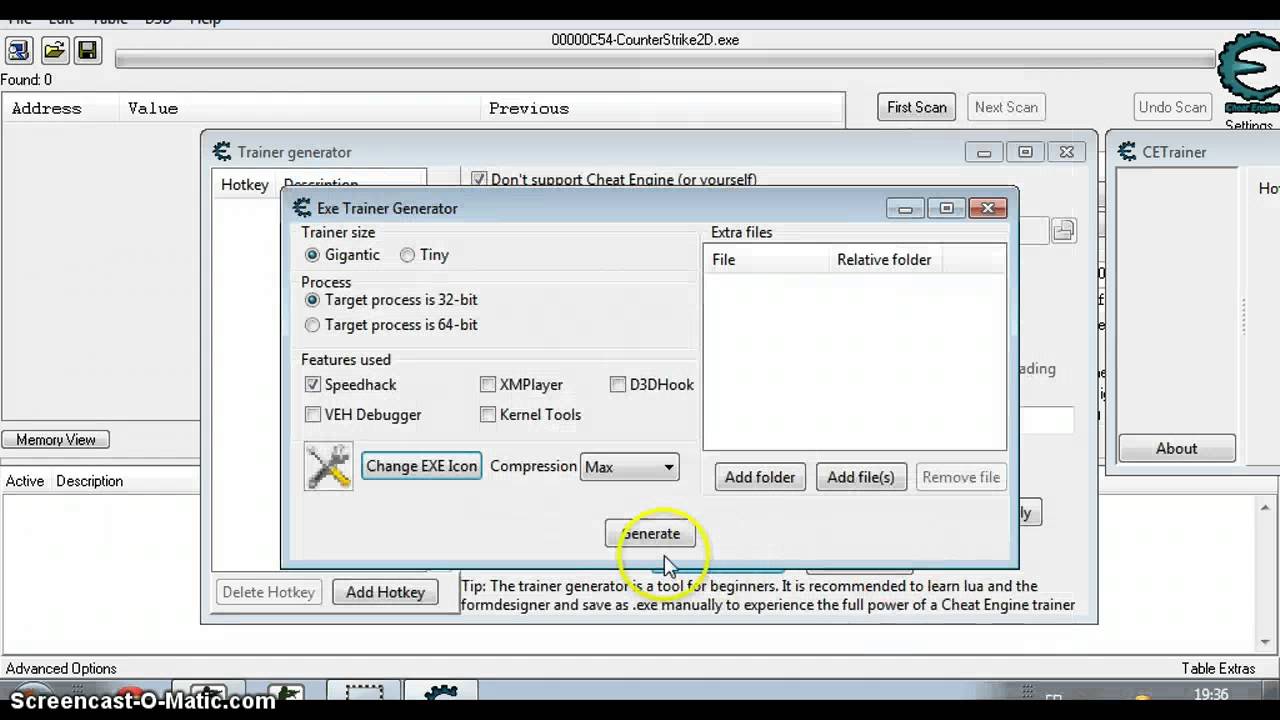 How hide Debugger from CS2D on Cheat Engine