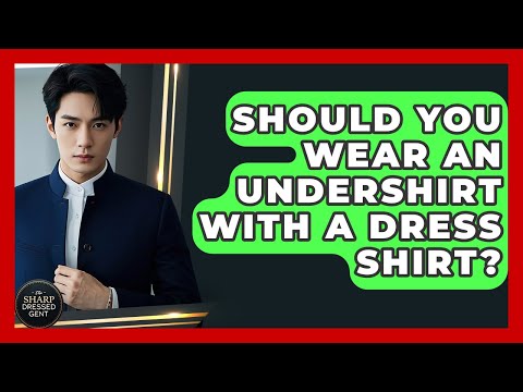 Should You Wear An Undershirt With A Dress Shirt? - The Sharp Dressed Gent