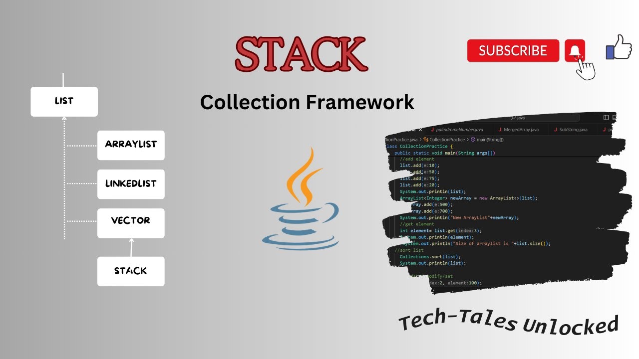 Stack Collection framework java @TechTalesUnlocked