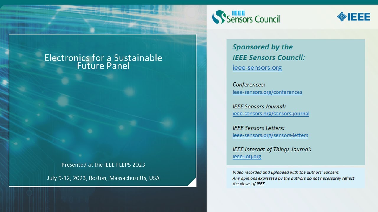 Electronics for a Sustainable Future Panel