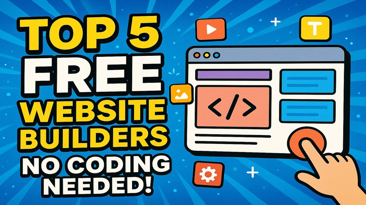 Top 5 Best FREE WEBSITE BUILDERS in 2026 (No Coding Needed!)