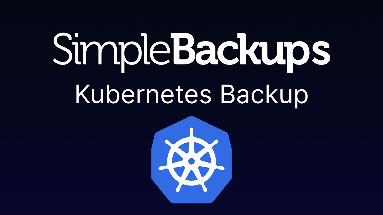 Backup your Kubernetes Resources with SimpleBackups