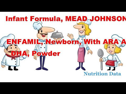 Infant Formula, MEAD JOHNSON, ENFAMIL, Newborn, with ARA and DHA, powder - Nutrition Data