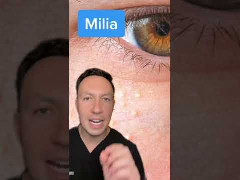 Dermatologist explains weird bumps under your eyes! #shorts