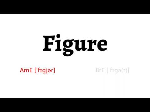 How to Pronounce figure in American English and British English
