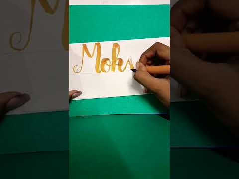 This One's For Moksha..😇☺️ Who's Next.?? Comment Your Name Below.👇🏻 #brushpen #calligraphy #writing
