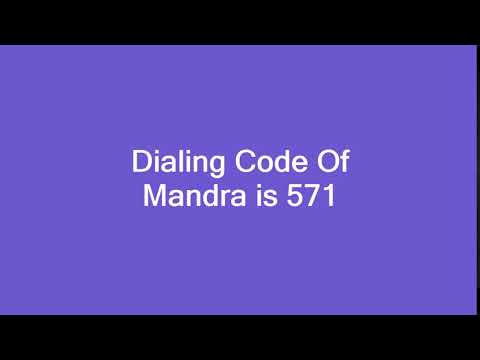 Dialing Code Of Mandra is 571