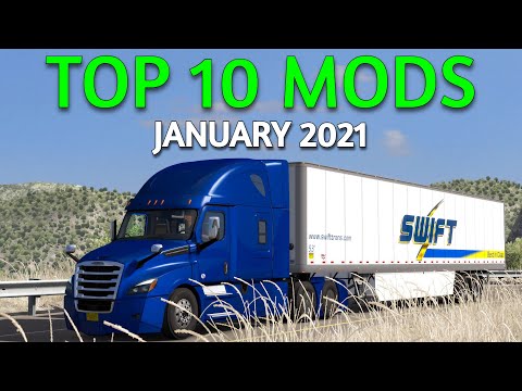 TOP 10 ATS MODS - January 2021 | American Truck Simulator Mods