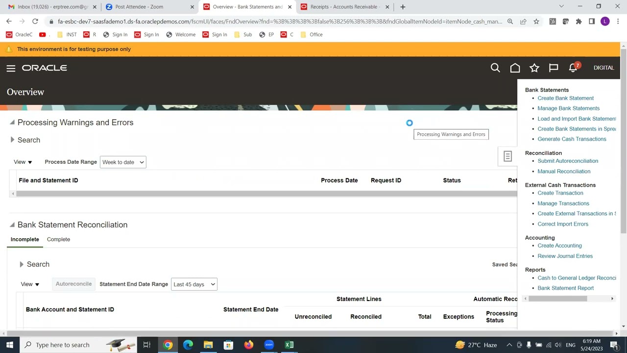 42nd Session - Cash Management