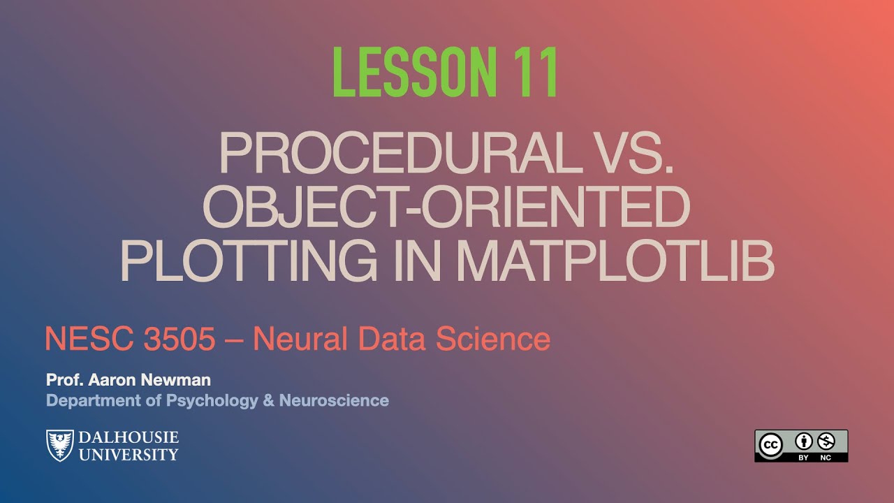 11- Procedural vs. Object-Oriented Plotting in Matplotlib