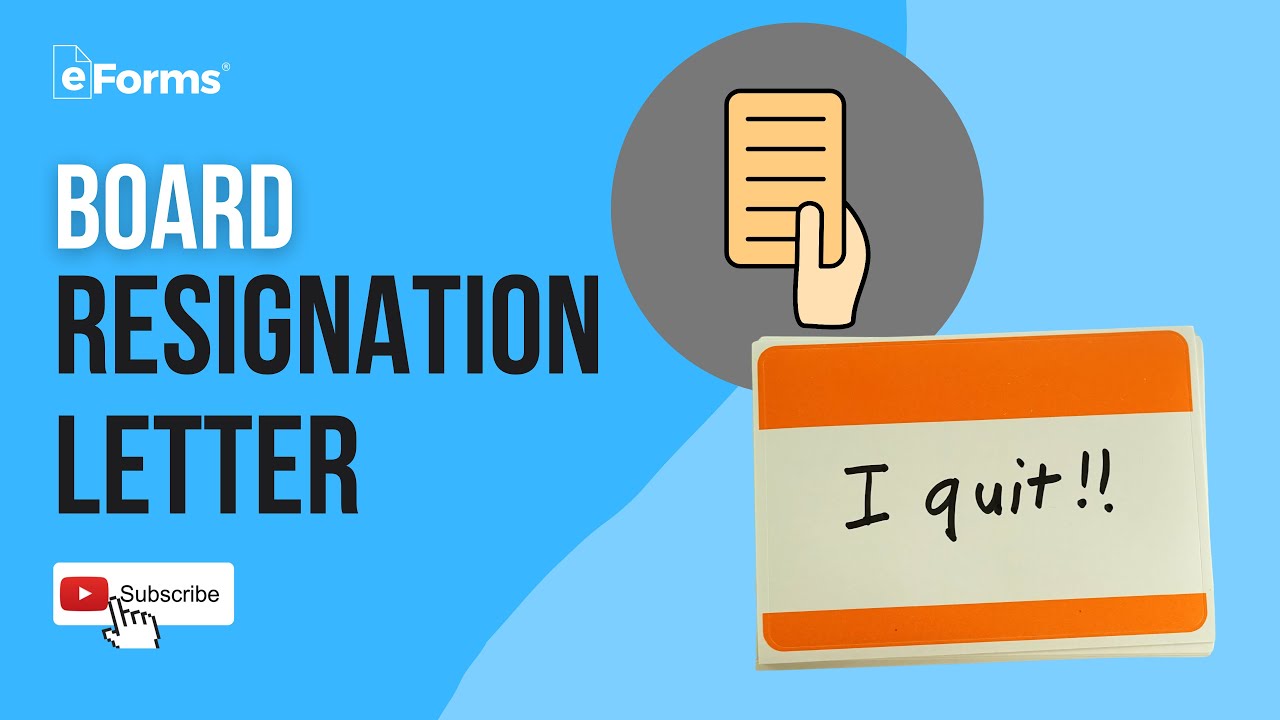 Board Resignation Letter - EXPLAINED