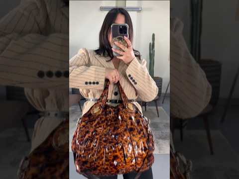 Gucci Brown GG Crystal Canvas Small Hysteria Hobo Review | Luxury Designer Bag #shorts #bag #fashion