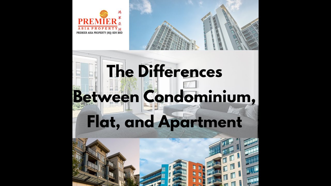 Difference between Condominium, Flat and Apartment