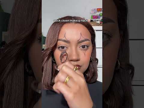 Quick clown makeup hack