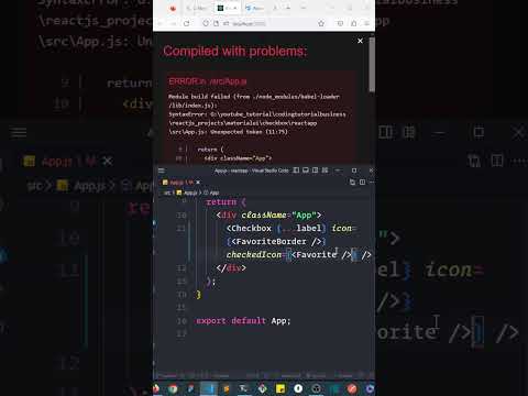 How to use icon in reactjs material ui checkbox component ? #reactjs #materialui #icons #shorts