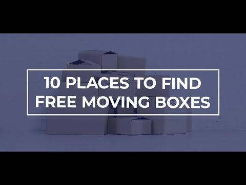 10 Places to Find Free Moving Boxes | Van Lines Move
