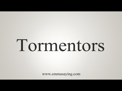 How To Say Tormentors
