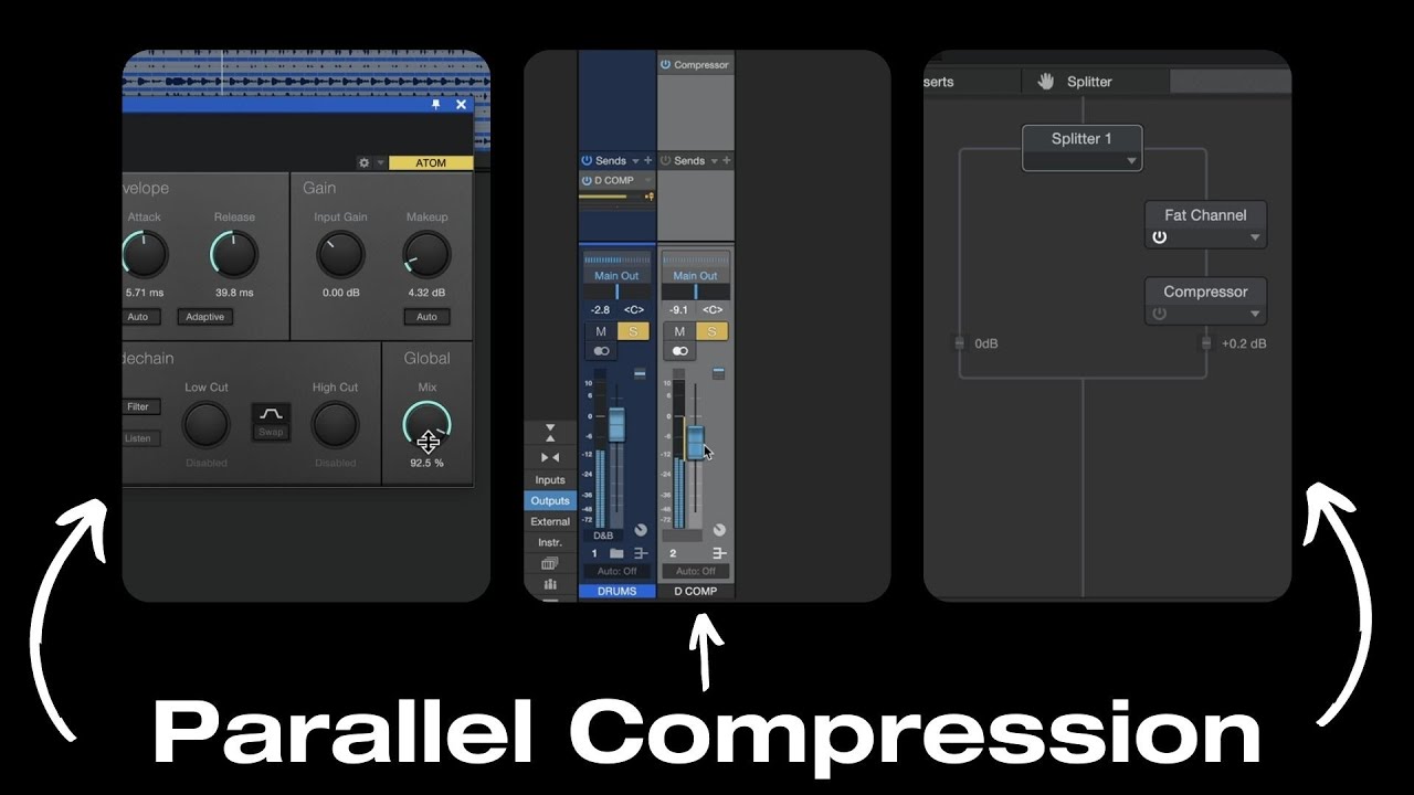 3 Ways to do Parallel Compression in #StudioOne