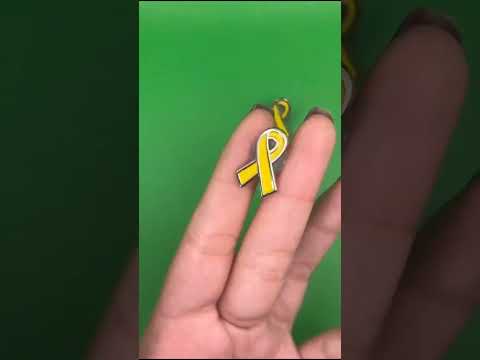 Pin Laço Amarelo Campanha (Prevenção ao Suicídio) - BOTTONS & CIA.