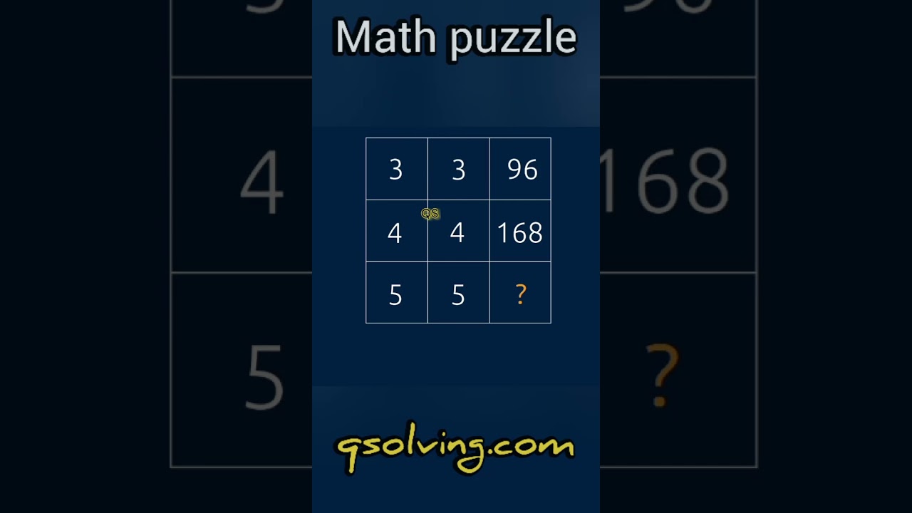 math puzzle question with answer riddles #amazing #answer #puzzles