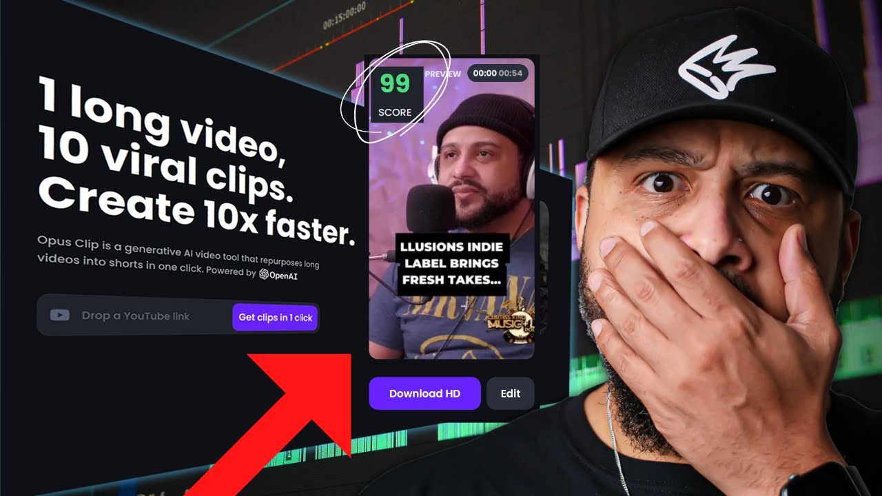 Ai VIDEO EDITOR? 🤯 Turns Long Videos Into VIRAL SHORTS!