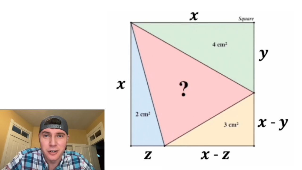 Solving the Area of the Red Triangle in a Square | Galaxy.ai