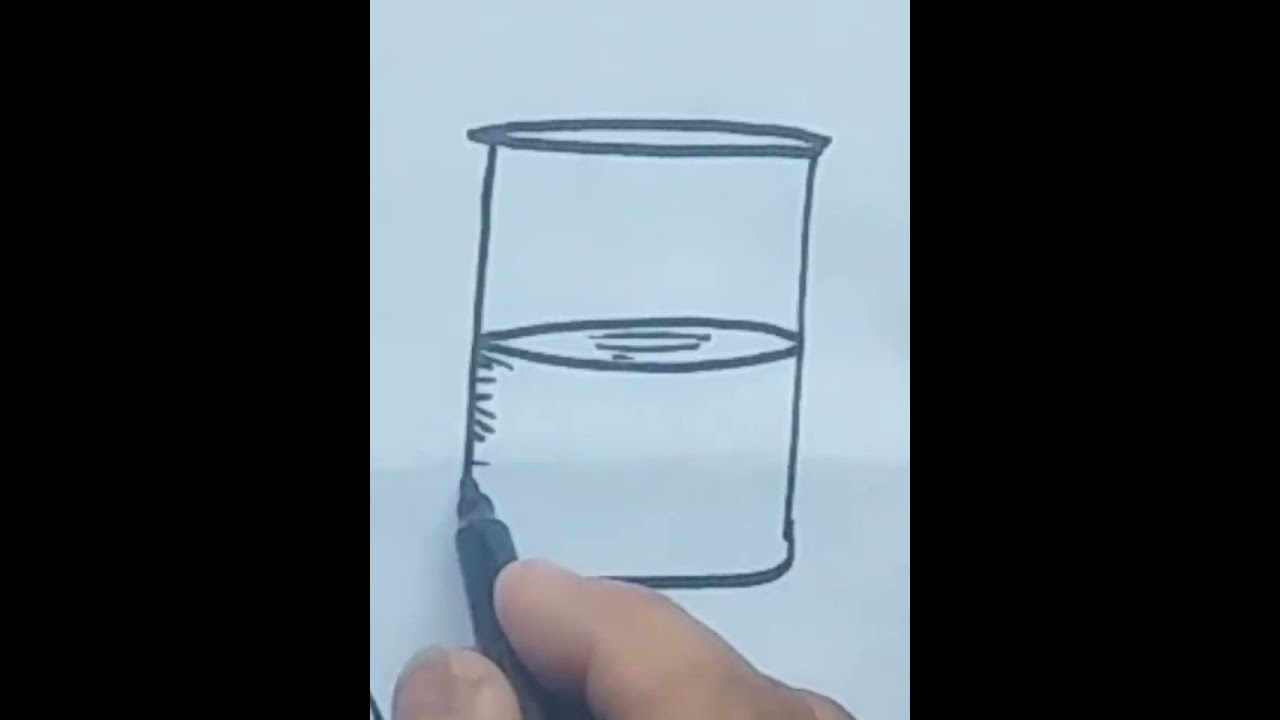 Draw Easy Beaker/#easy #beaker #drawing #science #diagram/Haa-Meem 4science