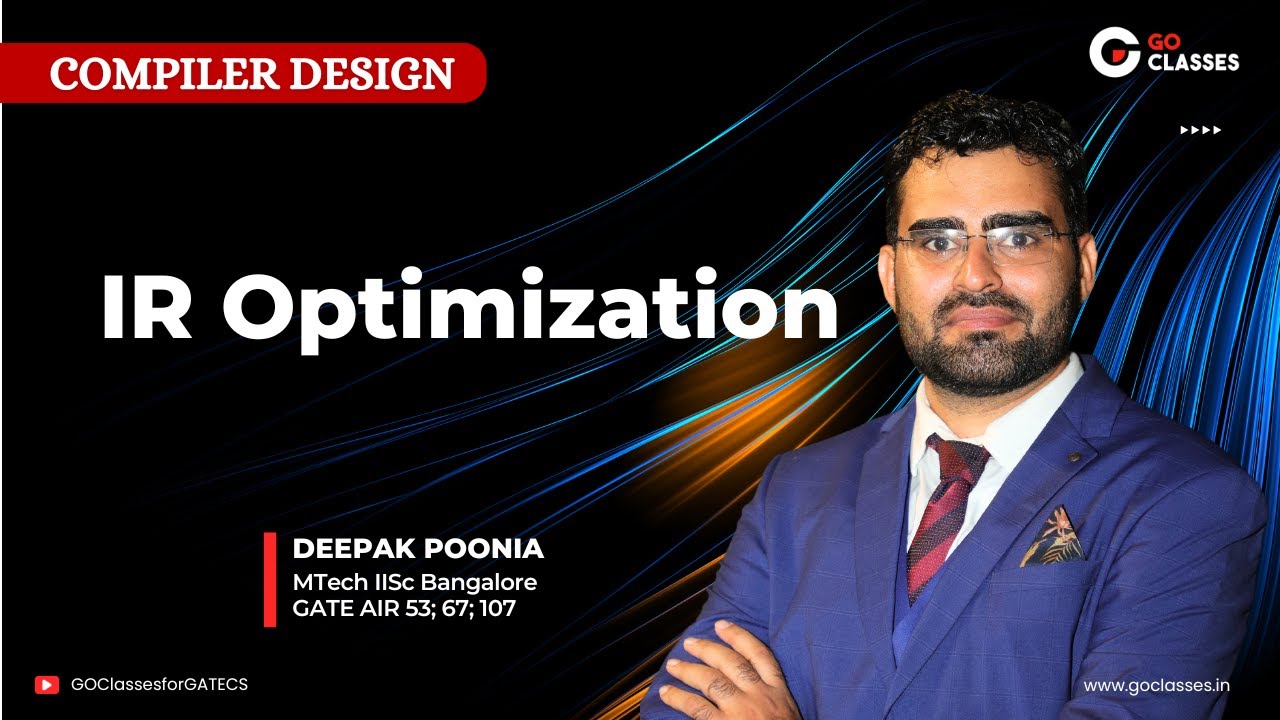 IR Code Optimization - Introduction | Local Optimisation, Data Flow Analyses | Compiler Design