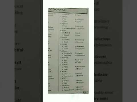 gpstr- 2022 paper -2 English synonyms