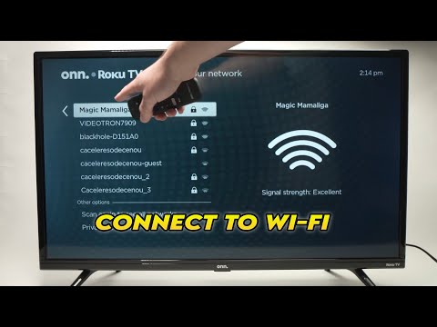 How to Connect Onn Roku TV to a Wi-Fi Internet Network