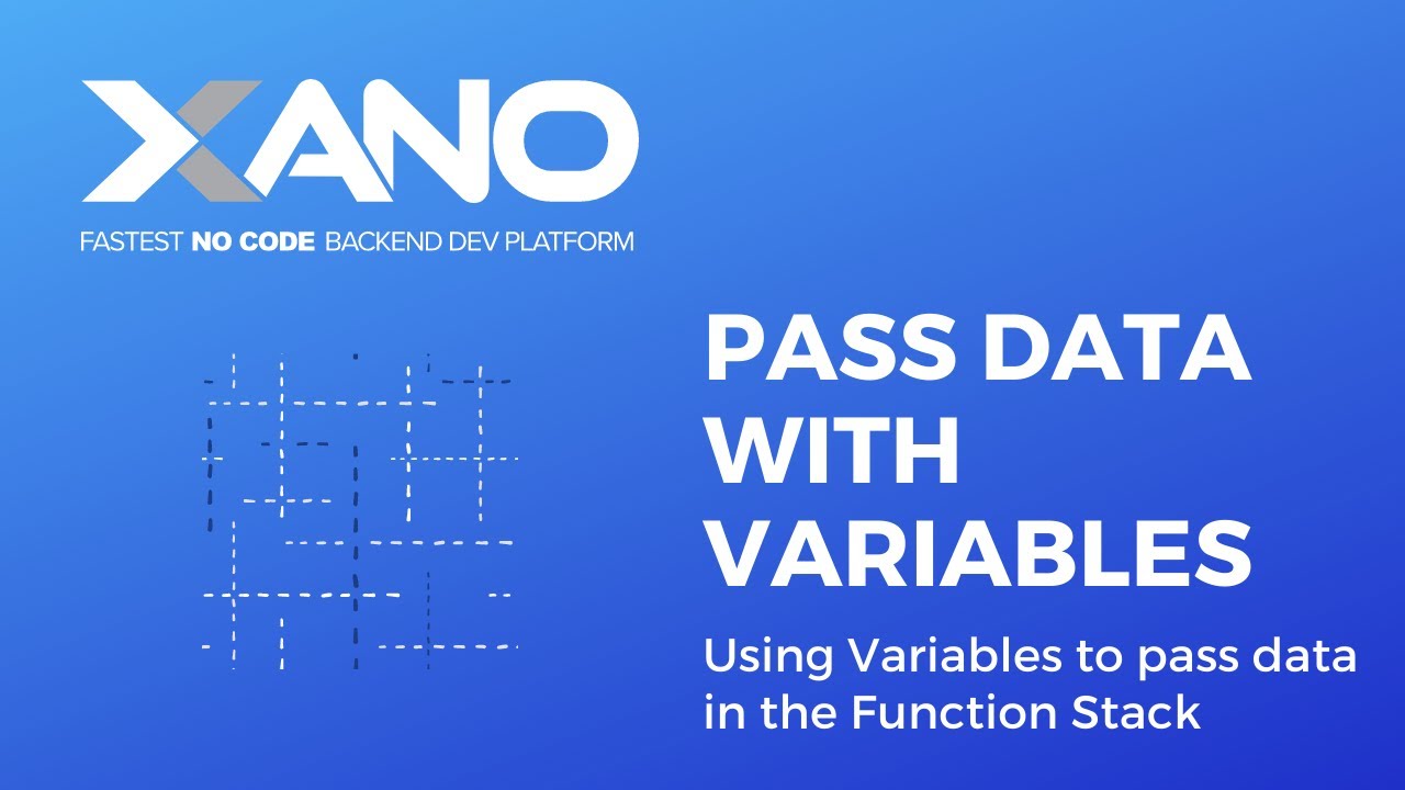 How to pass data in the function stack using variables
