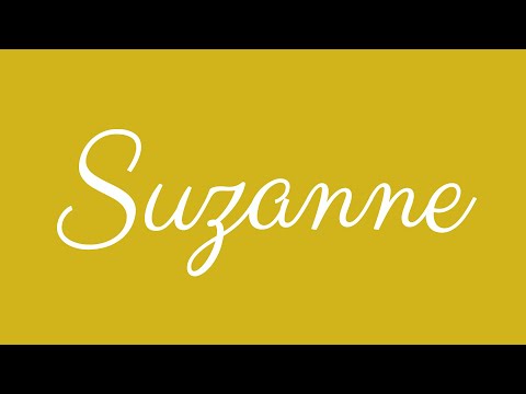 Learn how to Sign the Name Suzanne Stylishly in Cursive Writing