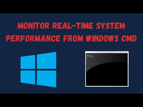 Monitor Real-Time System Performance from Windows CMD