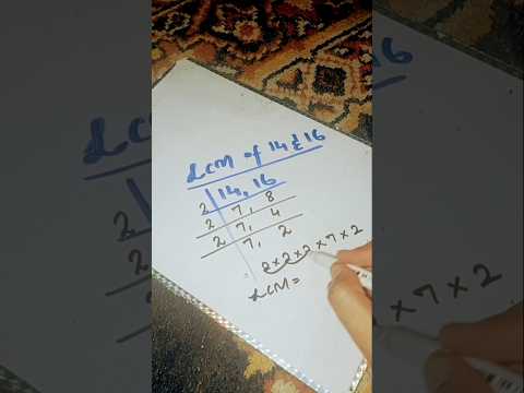 lcm of 14 and 16 #maths #trending #lcm