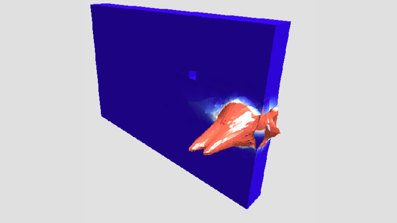Wave scattering off of defects for SHM using SDG FEM