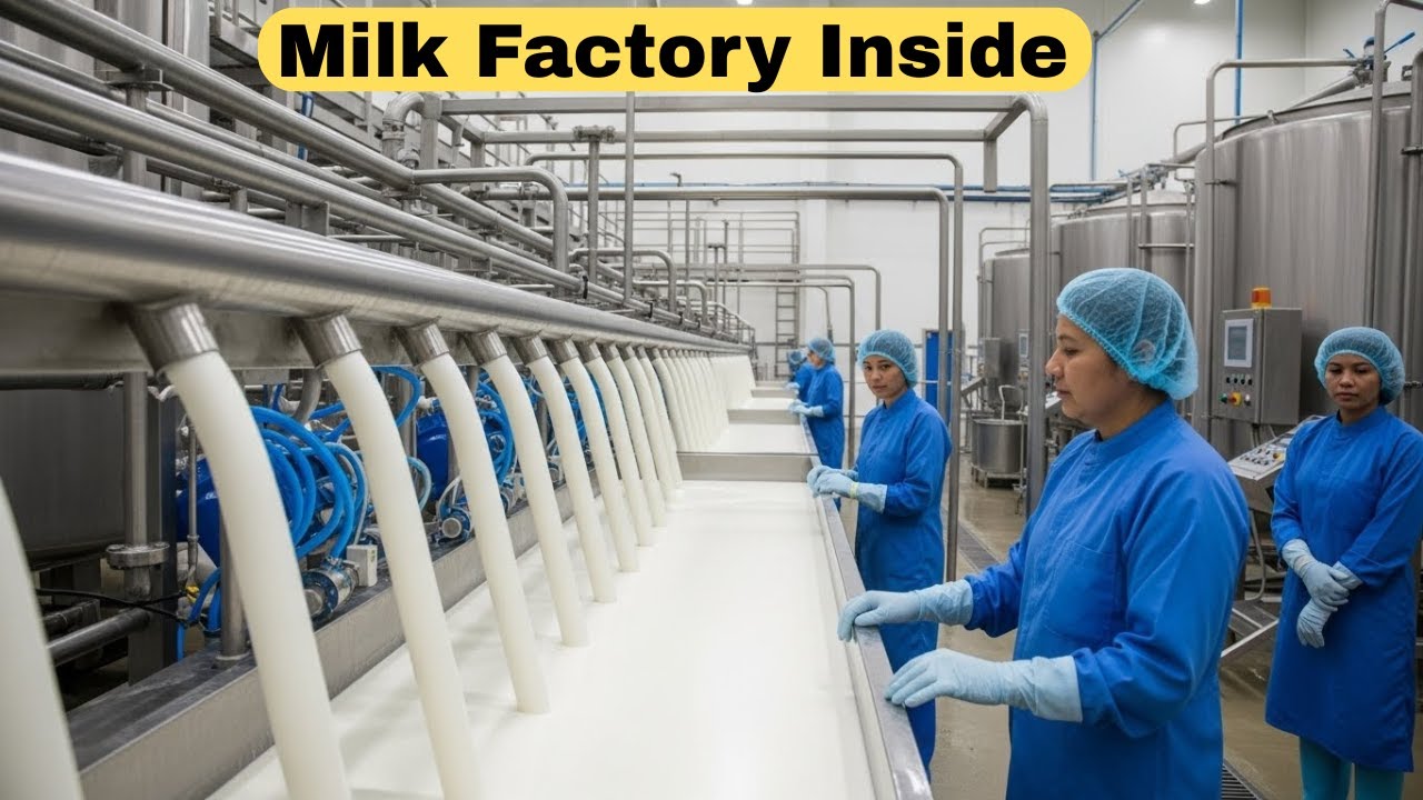 Inside a Dairy Milk Processing Factory Complete Milk Production Process